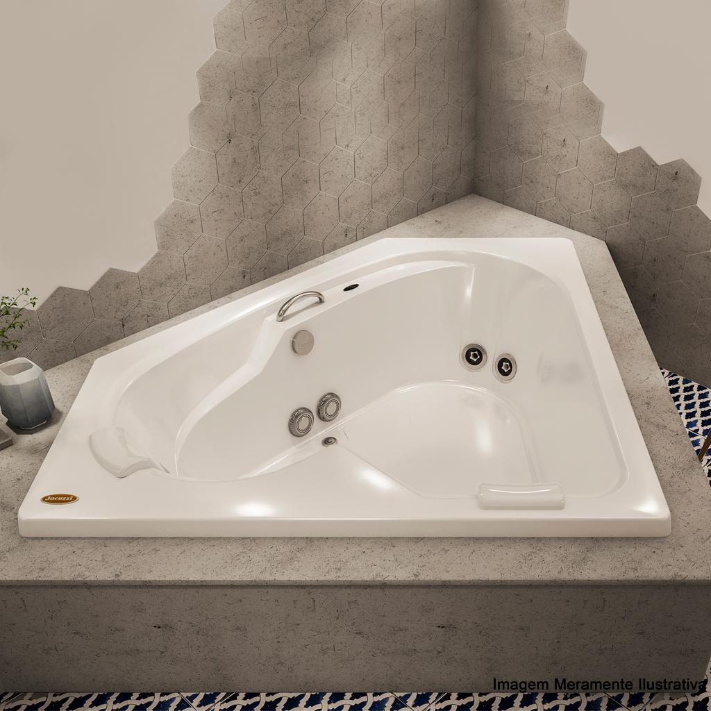 Banheira Jacuzzi Europe Bionda G2 5 jatos em Acrílico 152x152x50cm ...