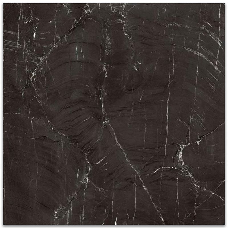 Porcelanato Polido Elizabeth Nero Reale "A" 84x84cm Retificado - Balaroti