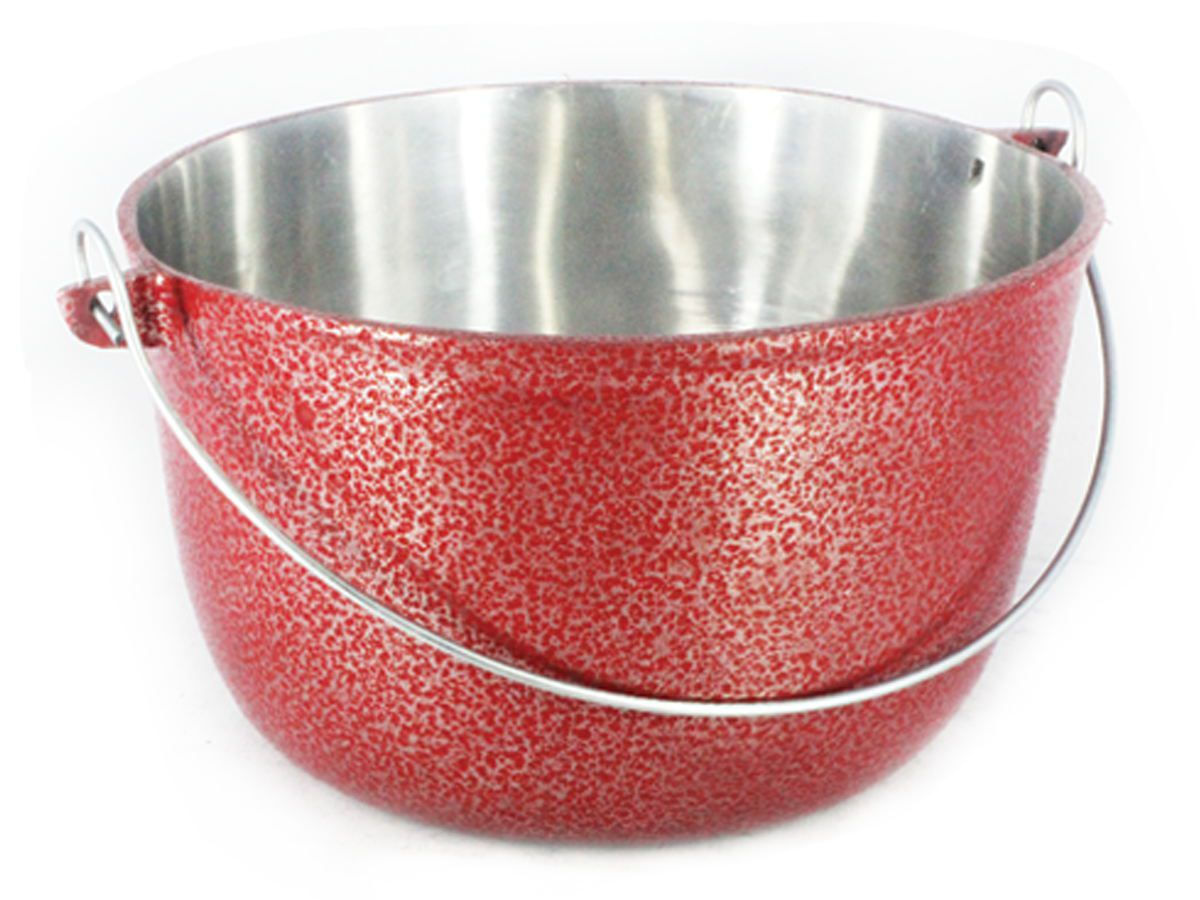 Caldeirão Alumínio Fundido Alça Galvanizada Vermelho 22cm - Balaroti
