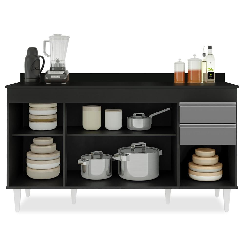 Balcão Gabinete para pia com Tampo 150cm Marrocos Lumil - Balaroti