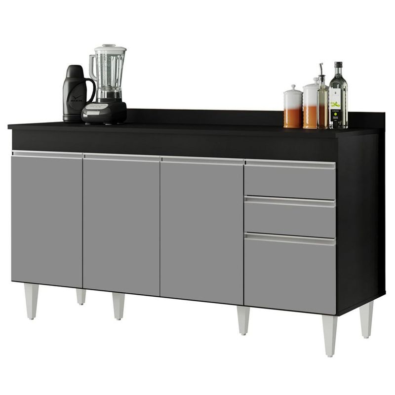 Balcão Gabinete para pia com Tampo 150cm Marrocos Lumil - Balaroti