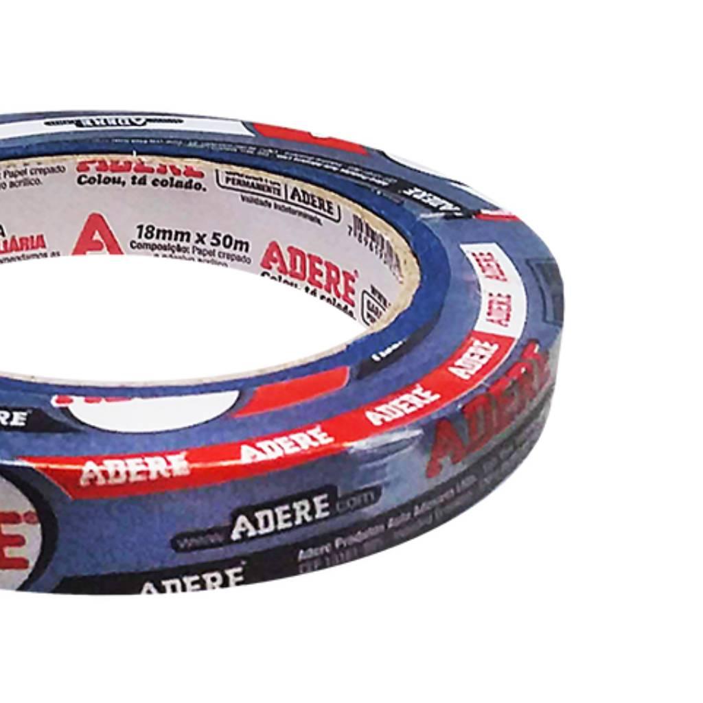 Fita Crepe para Pintura Imobilaria Adere Azul Externa e Interna ...