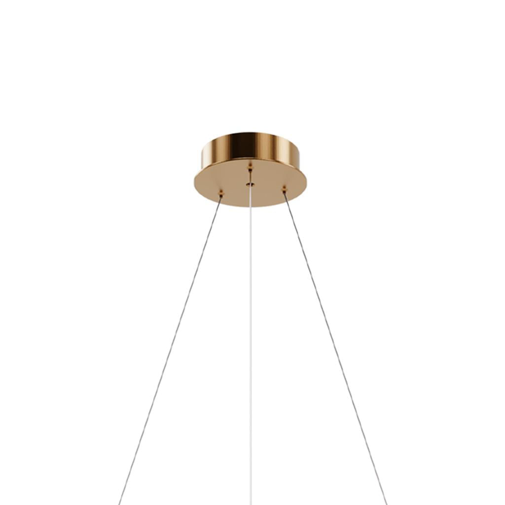 Pendente Led 34w Alleanza Dourado Luz Amarela 80cm OR1995 LumiDecor ...