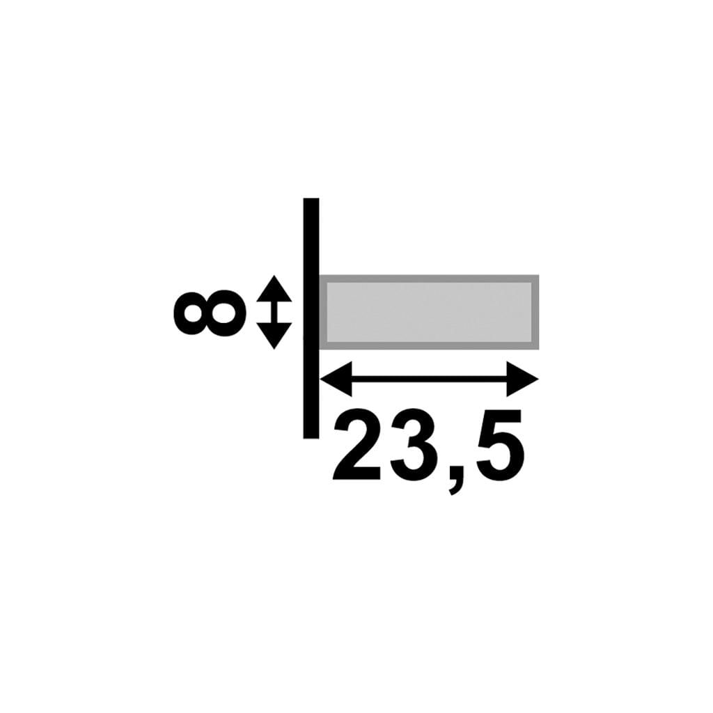 Acabamento Santa Luzia Filete Cinza Titanium 2,80m - Balaroti